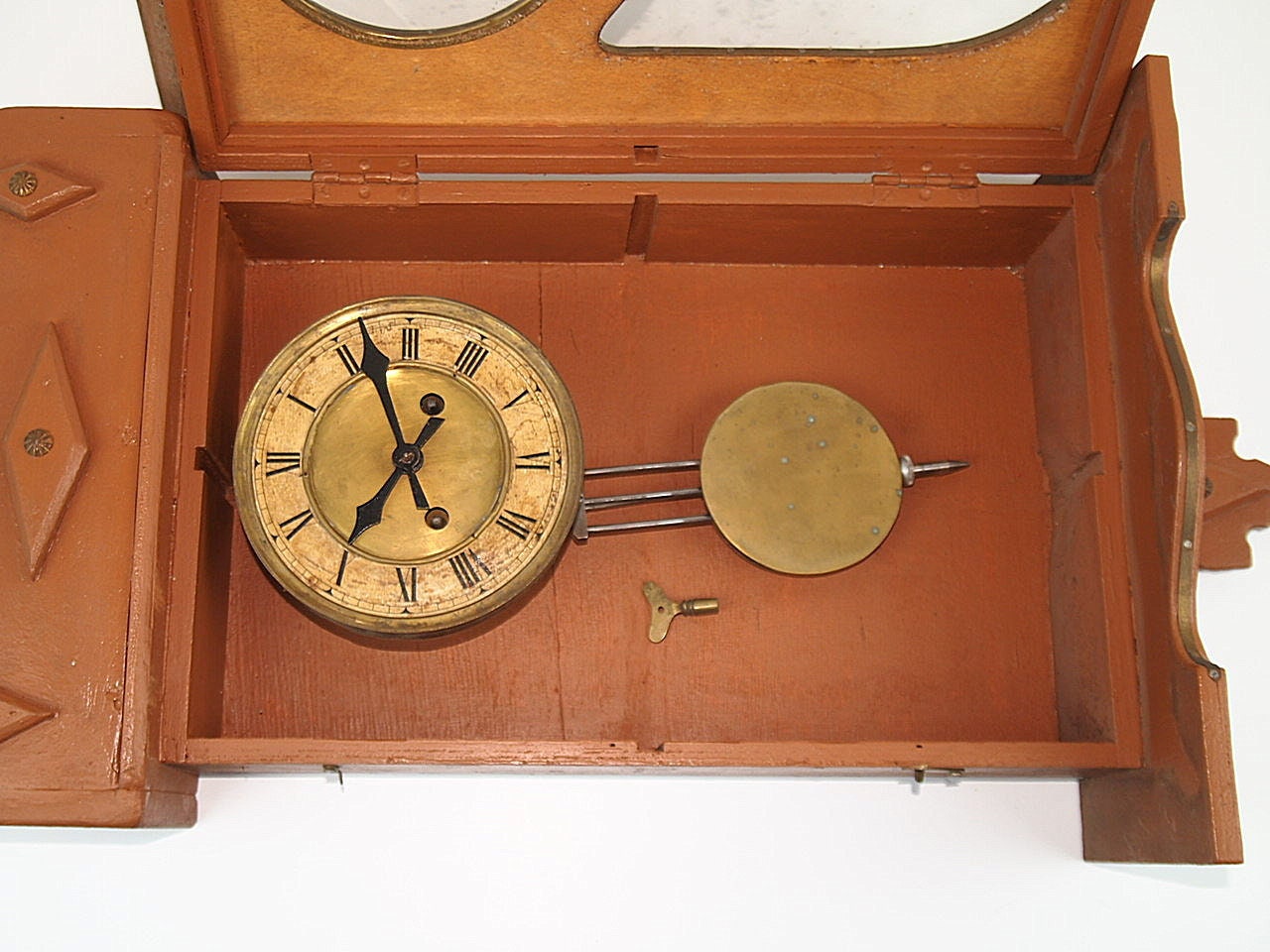 Mechanical Wall Clock With a Fight Vintage Wooden Clock - Etsy