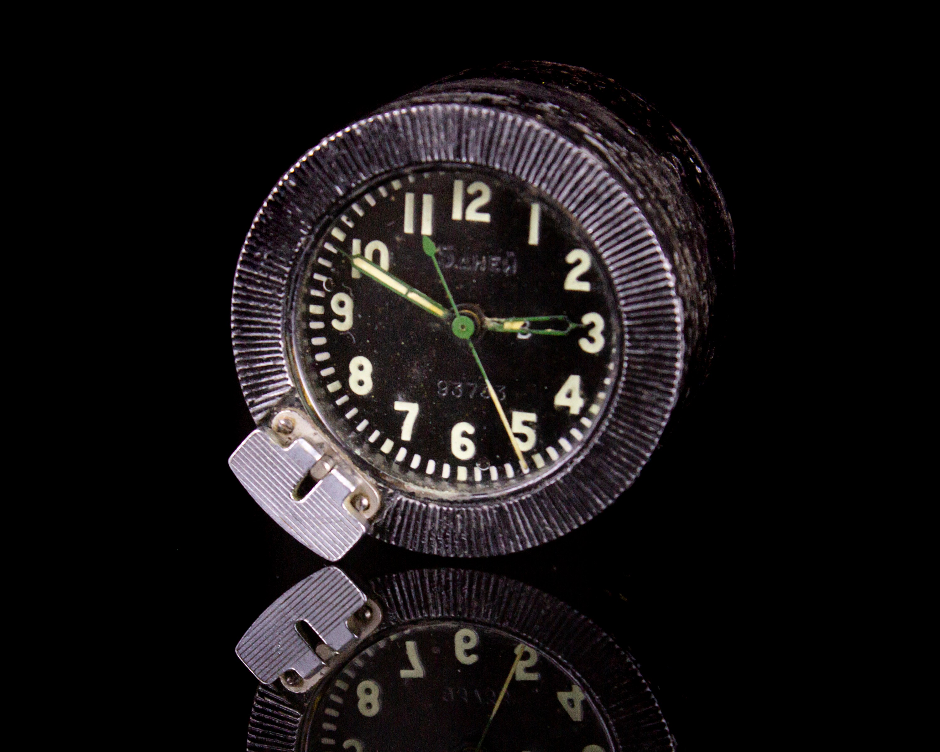 Soviet Mechanical Tank Panel Watch Clock Stopwatch Time AChS AVRM - 5 ...