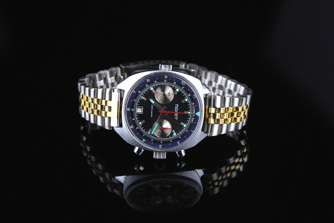 Original Watch POLJOT Ocean Sturmanskie 3133 Chronograph Made in USSR ...