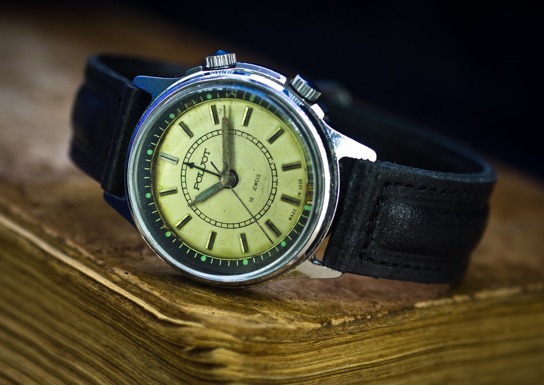 POLJOT Alarm Shockproof Soviet Vintage Mechanical Wristwatch Watch ...