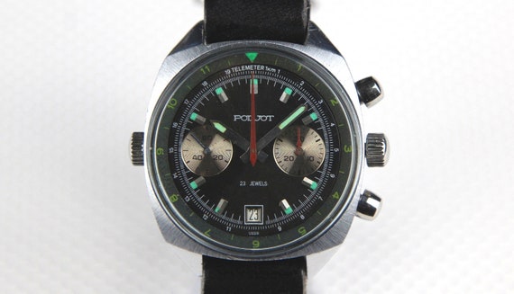 Soviet men's mechanical Poljot OCEAN Stainless steel … - Gem