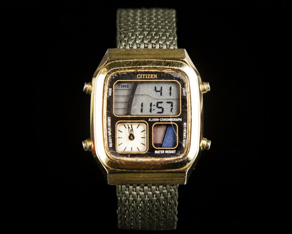 Vintage wristwatch Citizen quartz digital watch antiq… - Gem