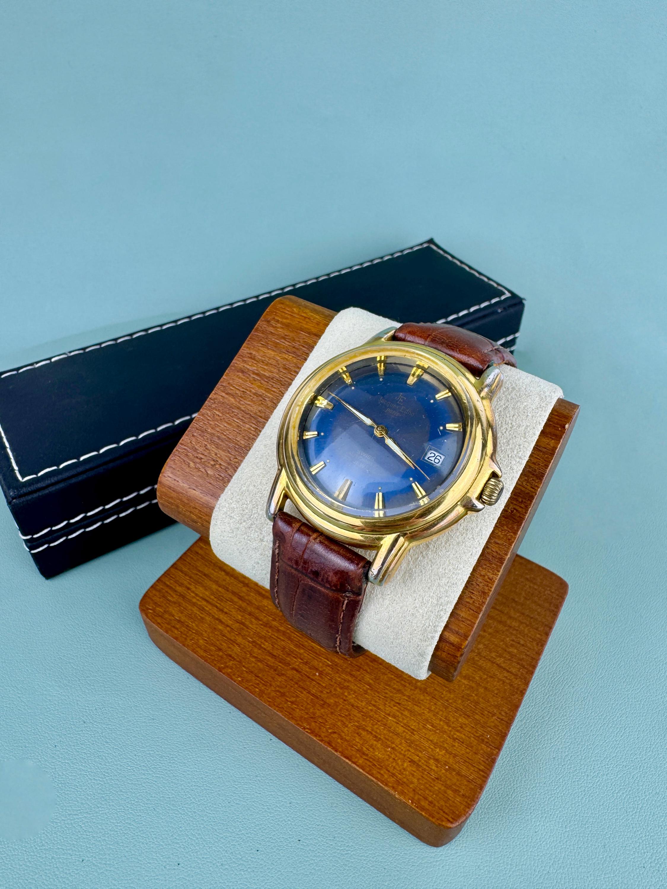 Wristwatch JACQUES EDHO Swiss Vintage Mechanical Automatic Watch 25 ...
