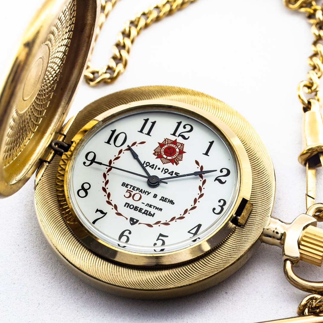 Soviet Vintage Pocket Watch Chaika Quartz USSR - Etsy
