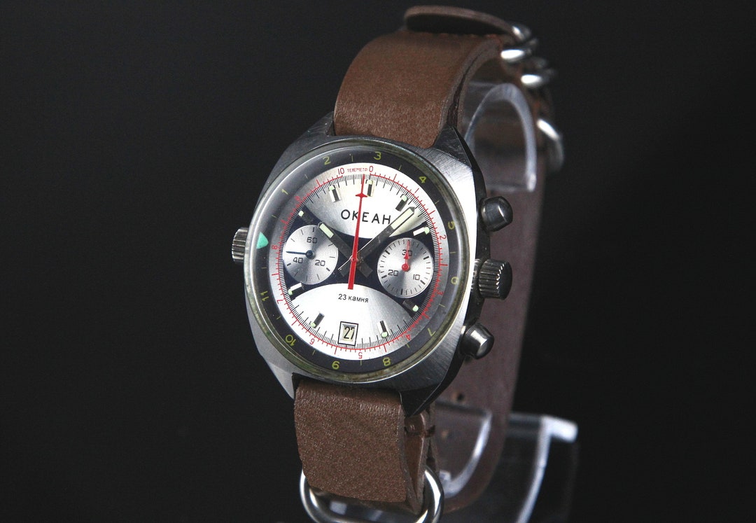 Soviet Men's Mechanical Poljot OCEAN Stainless Steel Shturmanskie ...