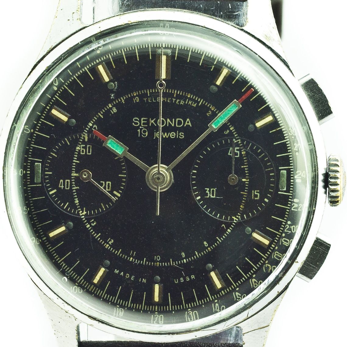 SEKONDA Chronometer Chronograph Soviet Vintage Mechanical Wristwatch ...