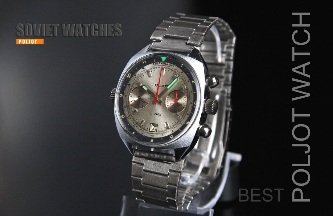 POLJOT Ocean Men's Mechanical Wrist Watch Chronograph Navigation Watch ...