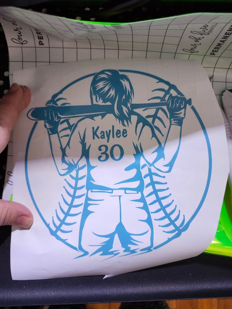 Softball Decal Custom - Etsy
