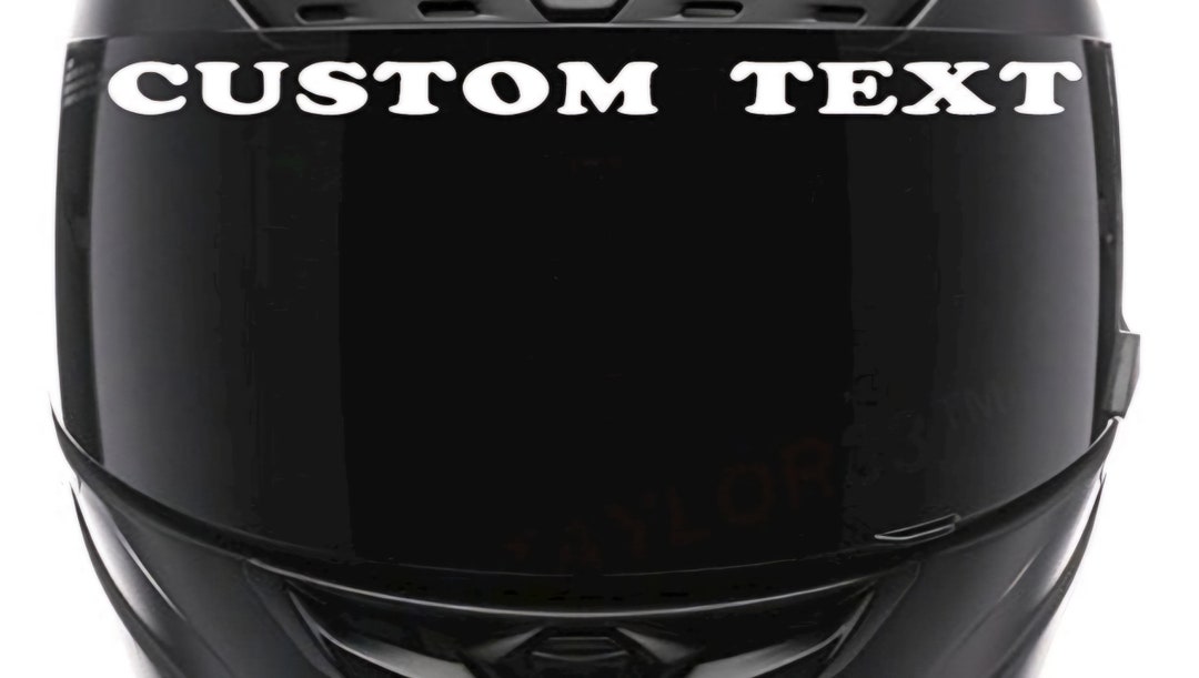 Visor Helmet Decal - Etsy