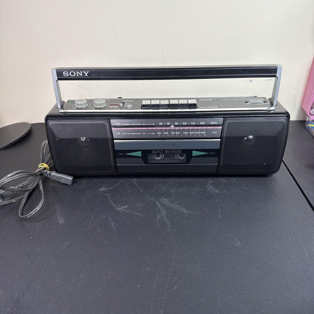 Sony CFS-220 Soundrider AM/FM Stereo Cassette-corder Auto Reverse ...