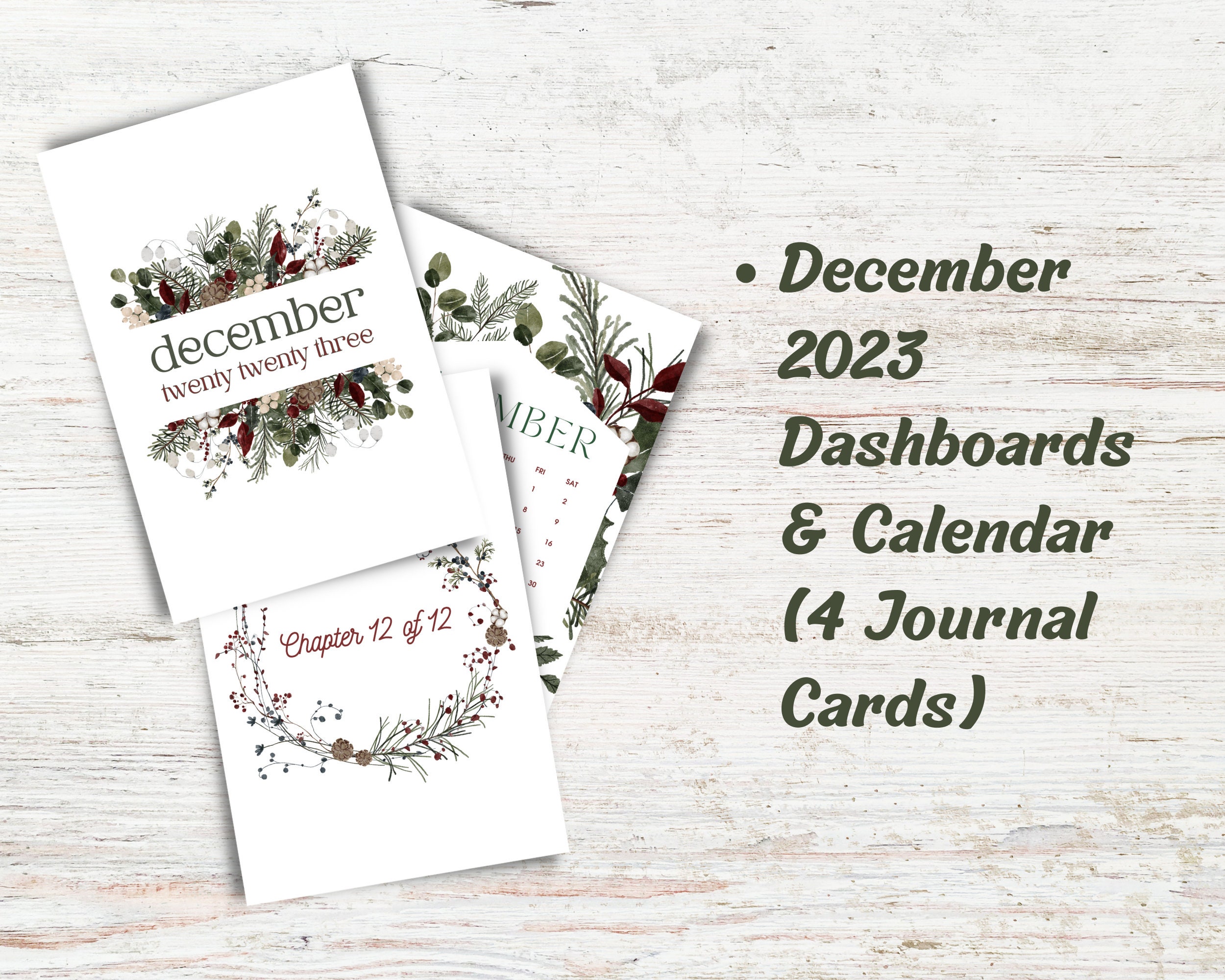 December 2023 Journal Prompts, Monthly Journal Kit, Writing Prompts ...