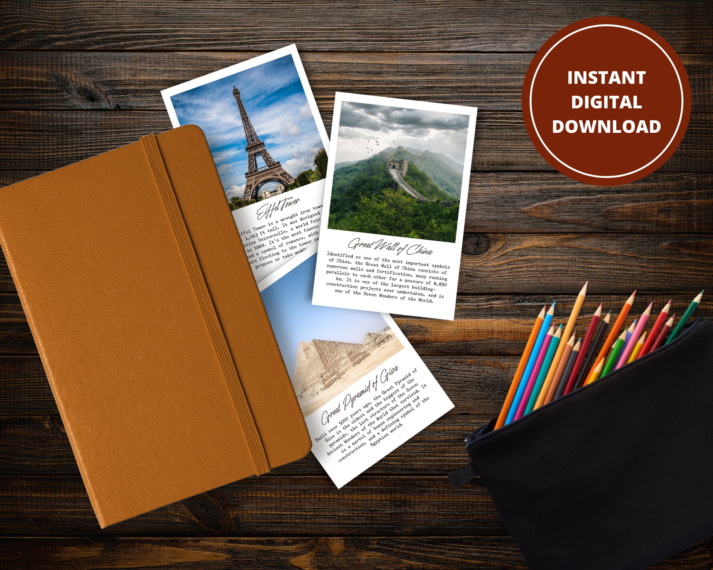 Travel Journal Cards, Travel Planner Cards, Travel Bucket List, Vision ...