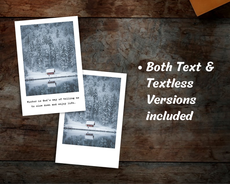 Winter Aesthetic Polaroids, Winter Photography Polaroid Prints, Winter ...