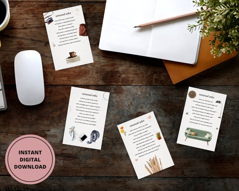 Writing Prompts Journal Prompt Cards Journal Prompts - Etsy