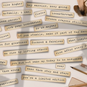 Motivational Phrases, Printable Words, Collage Words, Word Strips ...