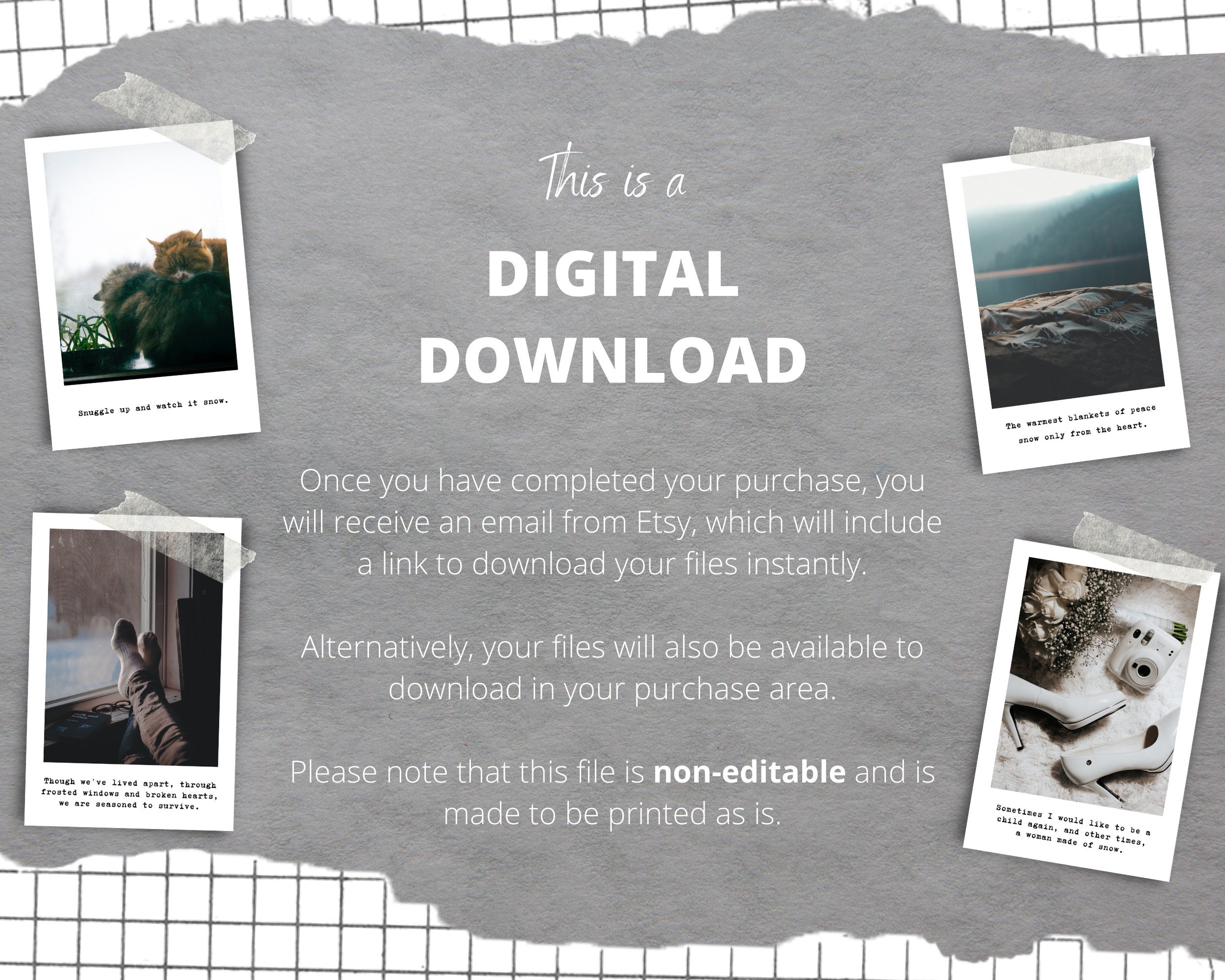 Winter Aesthetic Polaroids, Winter Photography Polaroid Prints, Winter ...