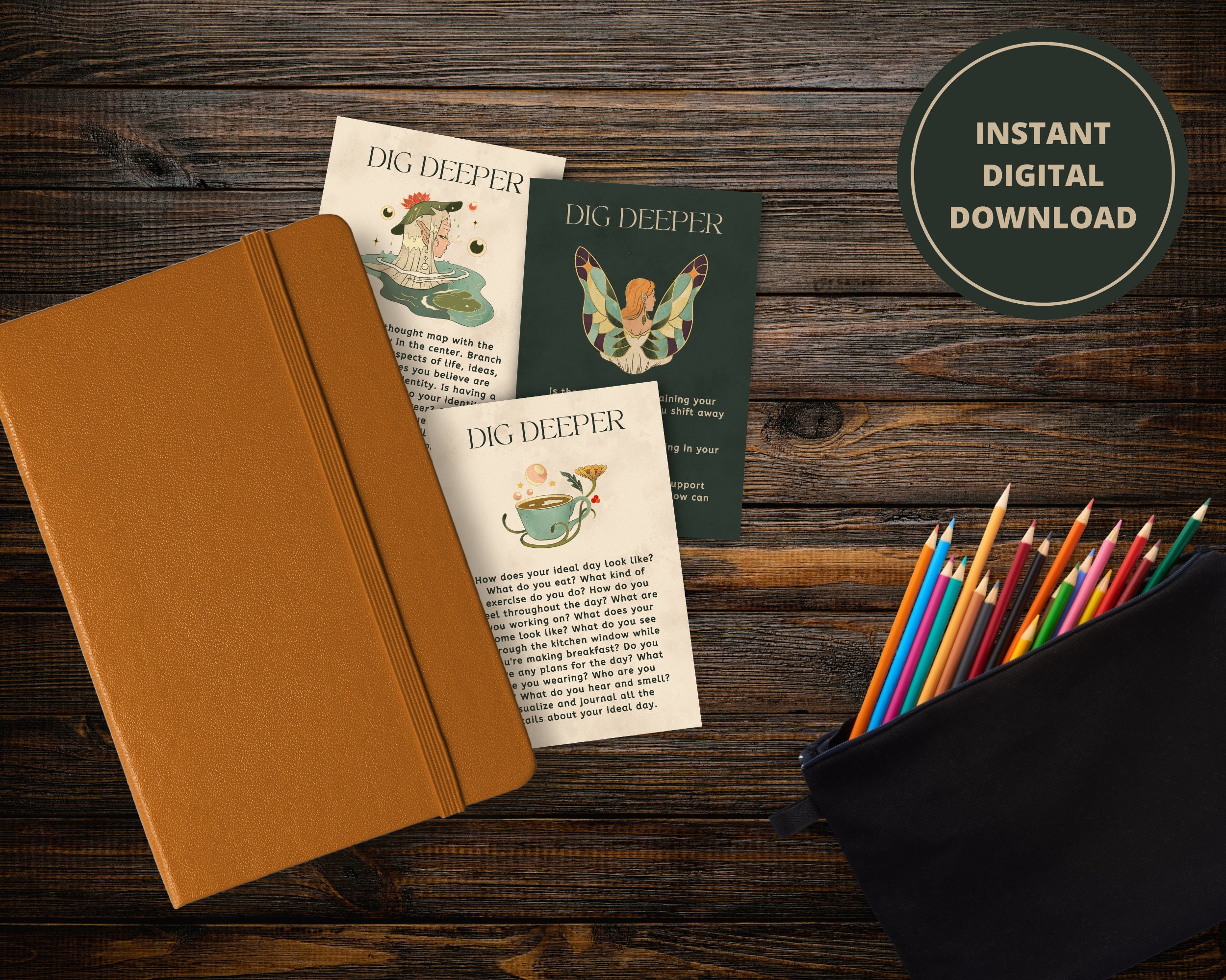 Journal Prompts, Journal Prompt Cards, Writing Prompts, Printable ...