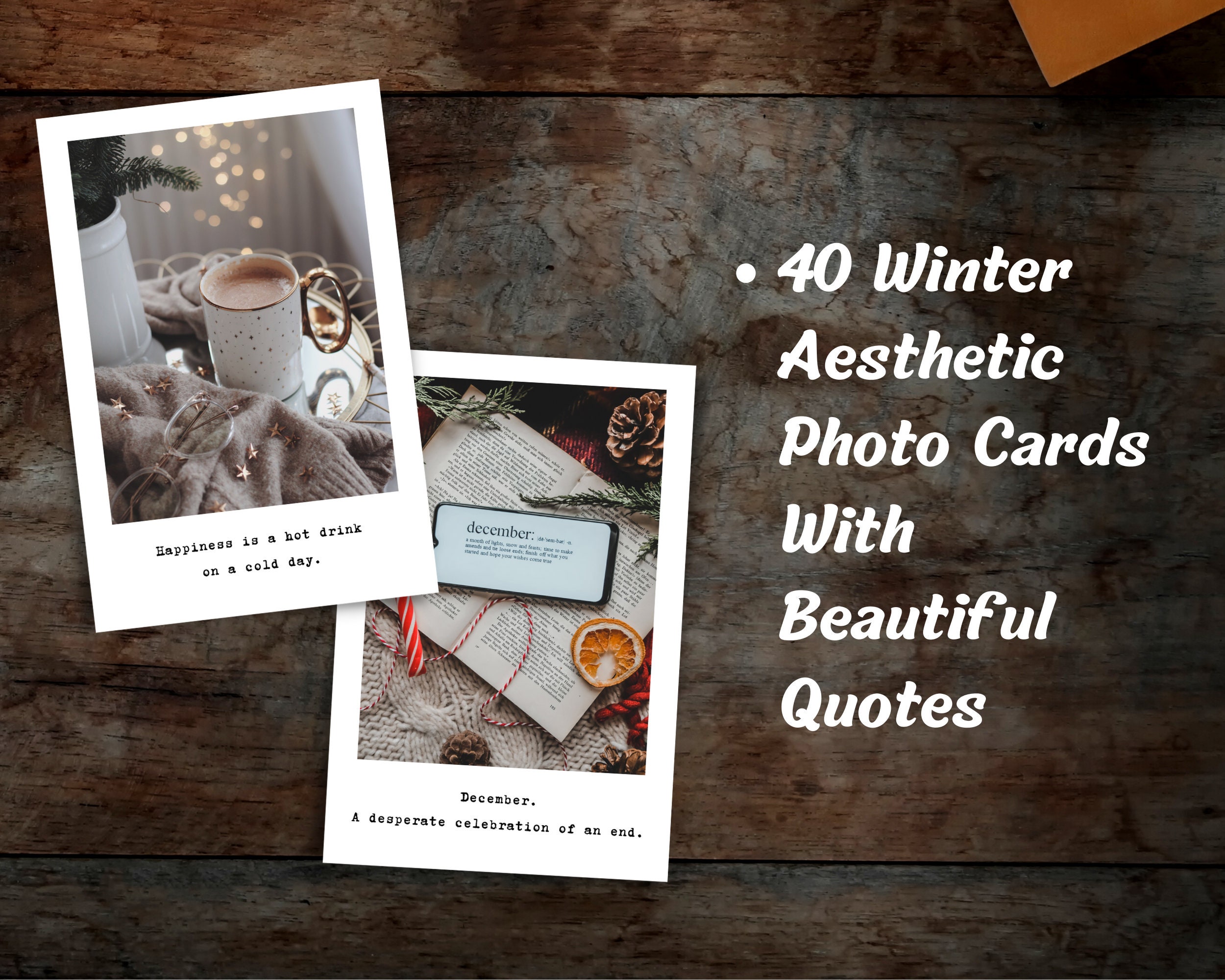 Winter Aesthetic Polaroids, Winter Photography Polaroid Prints, Winter ...
