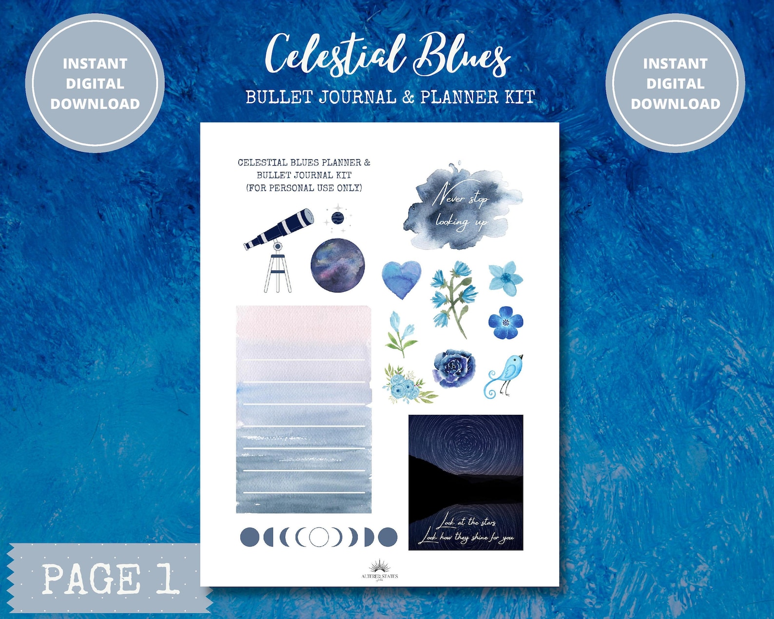 Celestial Bullet Journal & Planner Stickers Celestial - Etsy