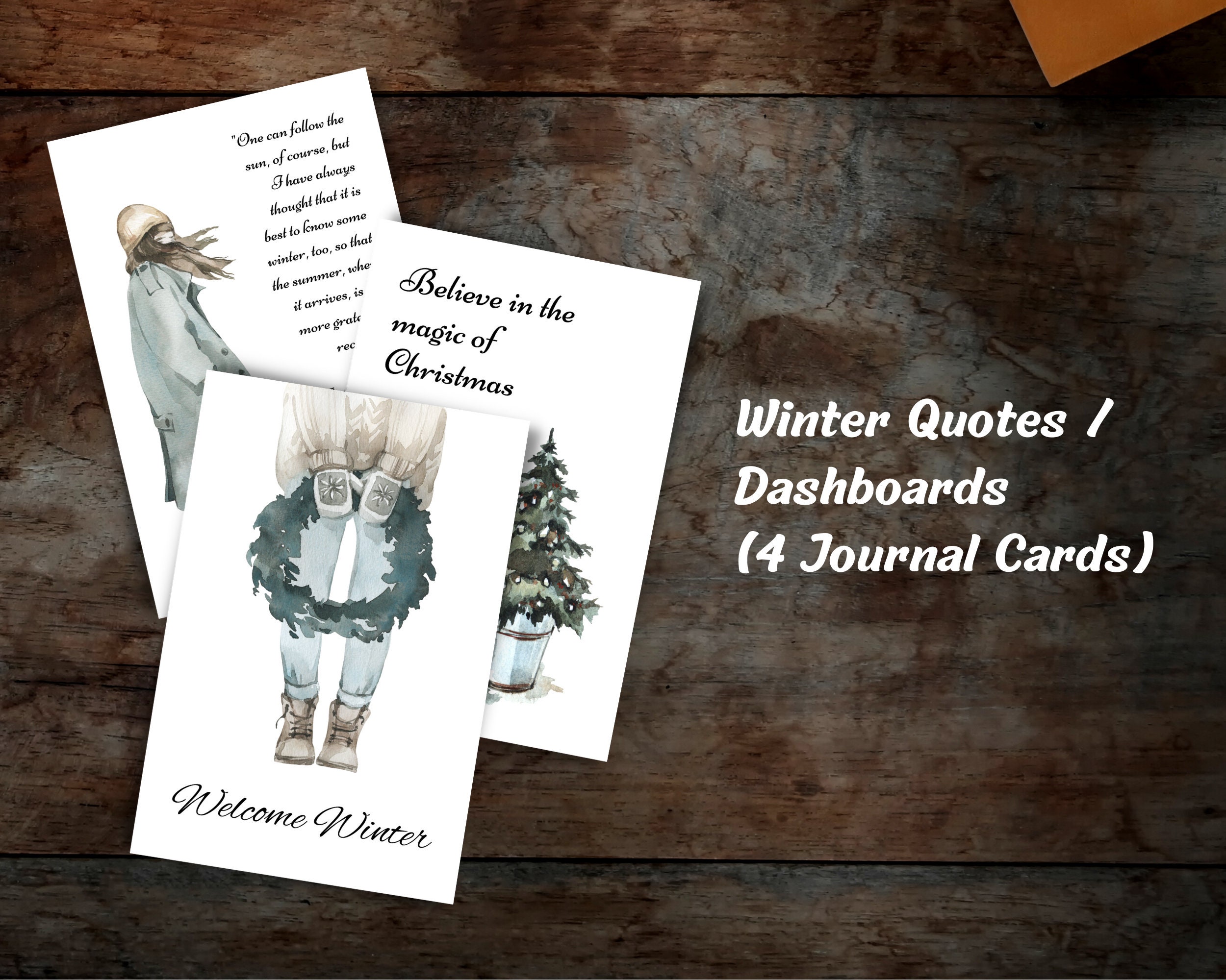 Winter Journal Prompts, Christmas Journal Inserts, Journaling Prompts ...