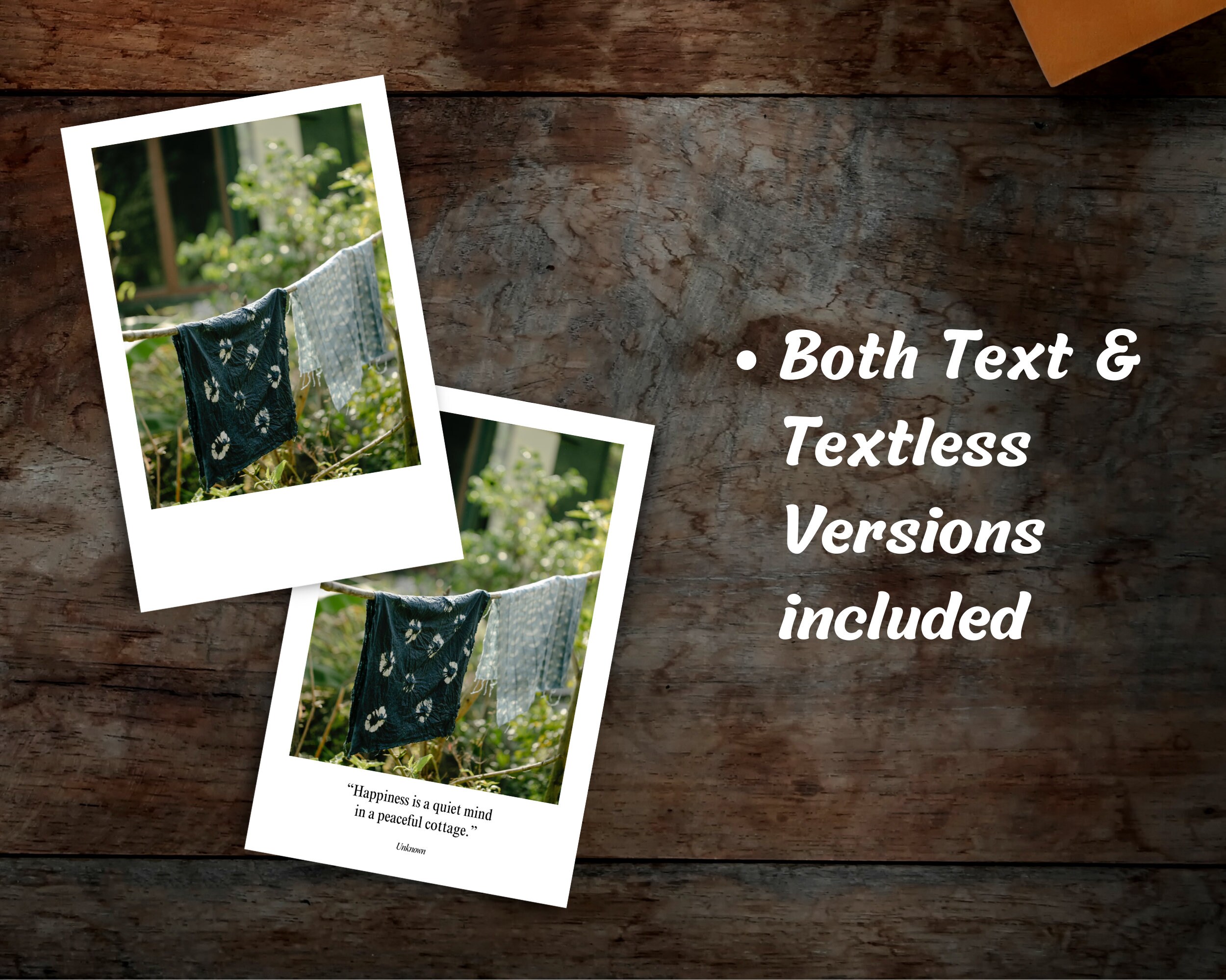 Cottagecore Journal Cards Cottage Core Polaroid Picture - Etsy