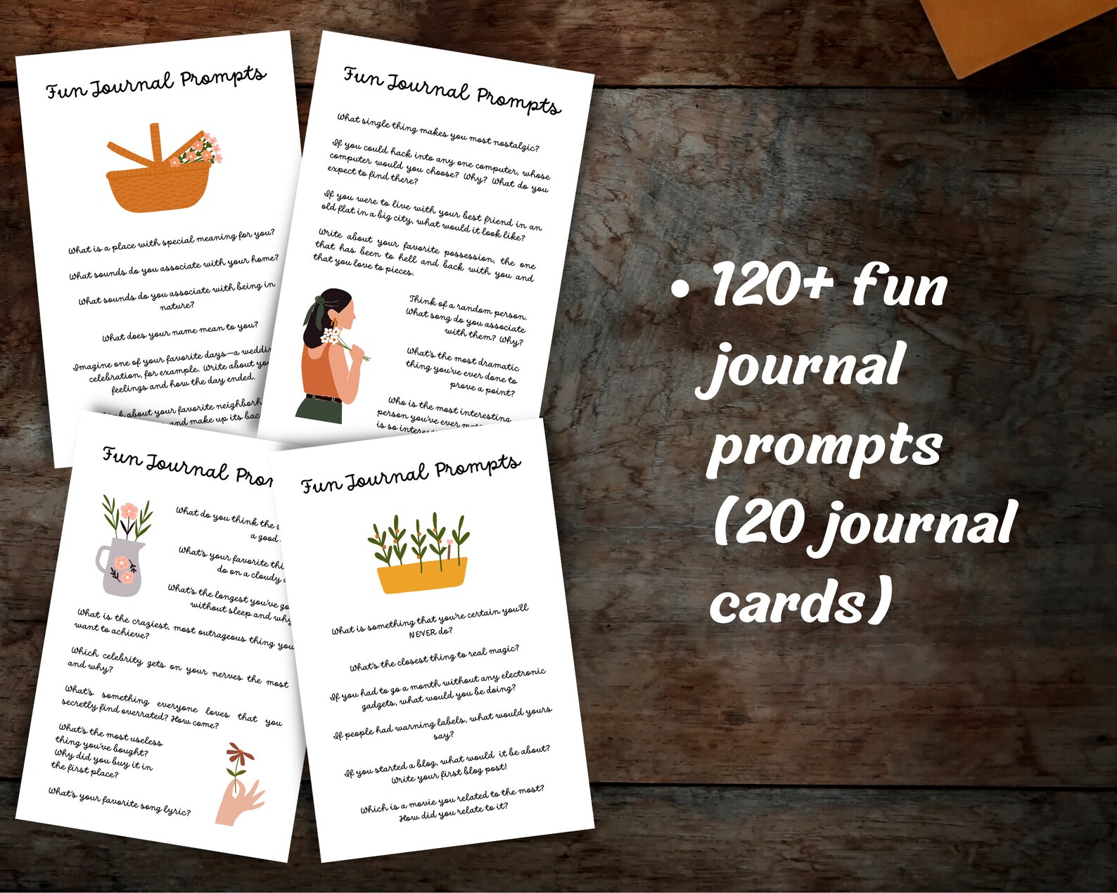 Journal Prompt Cards, Journal Prompts, Journaling Prompts, Creative ...