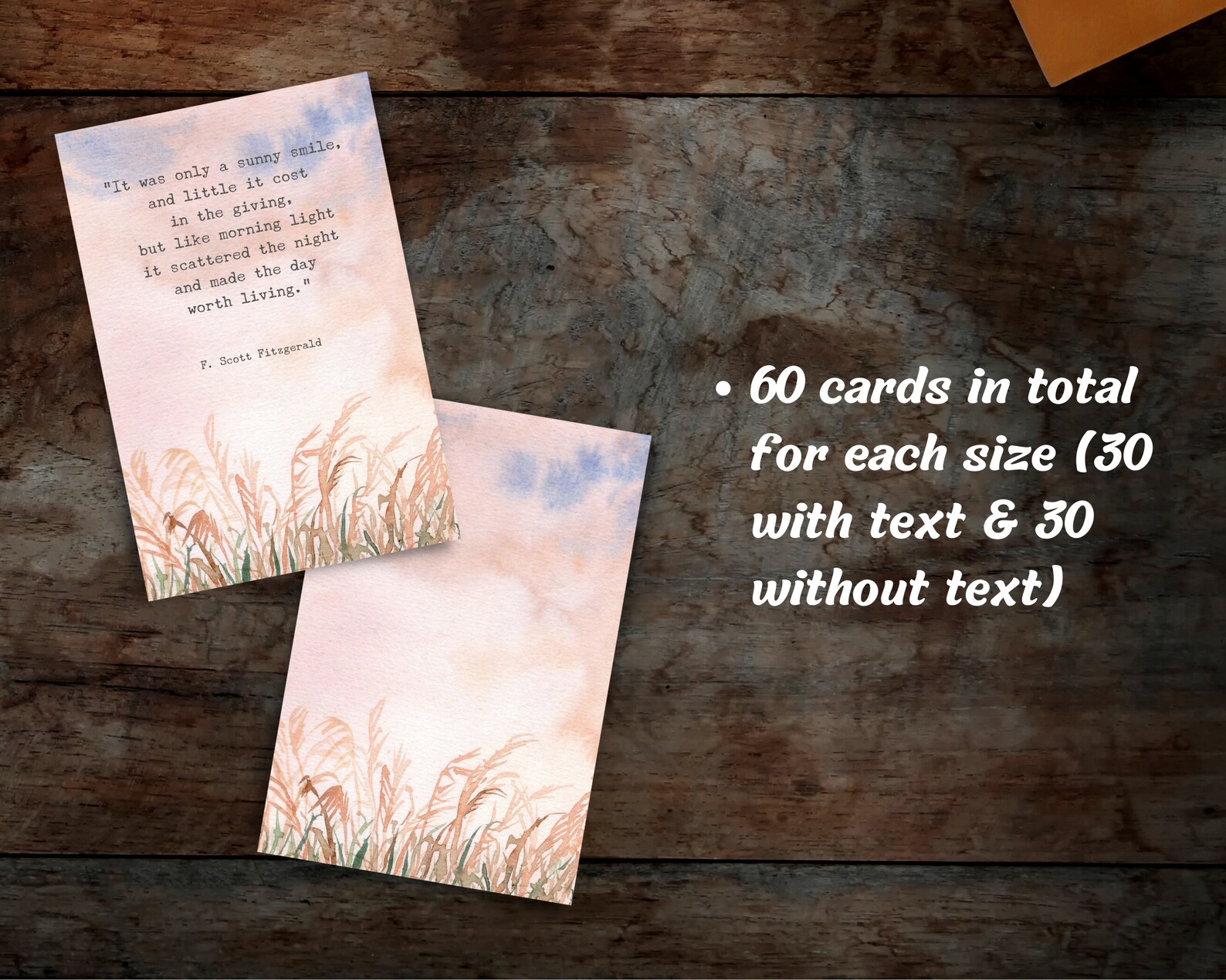 Watercolor Landscape, Journal Cards, Literature Quotes, Printable ...