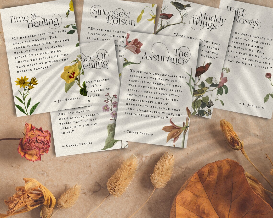 Self Healing Printable Journal Cards, Journal Prompts, Shadow Work ...