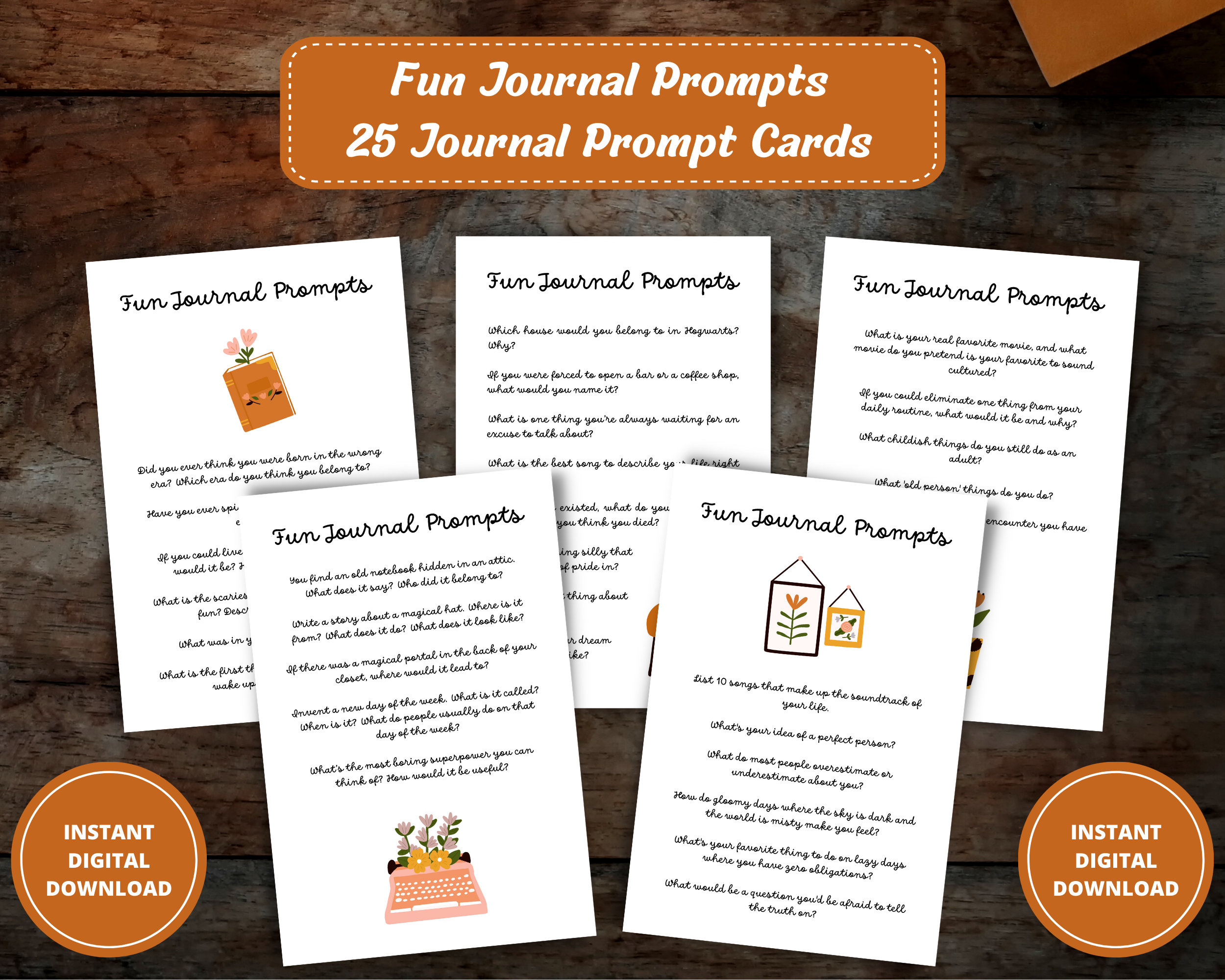 Journal Prompt Cards, Journal Prompts, Journaling Prompts, Creative ...