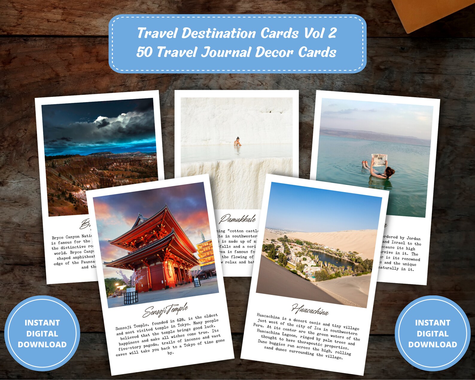 Travel Journal Cards, Travel Planner Cards, Travel Bucket List, Vision ...