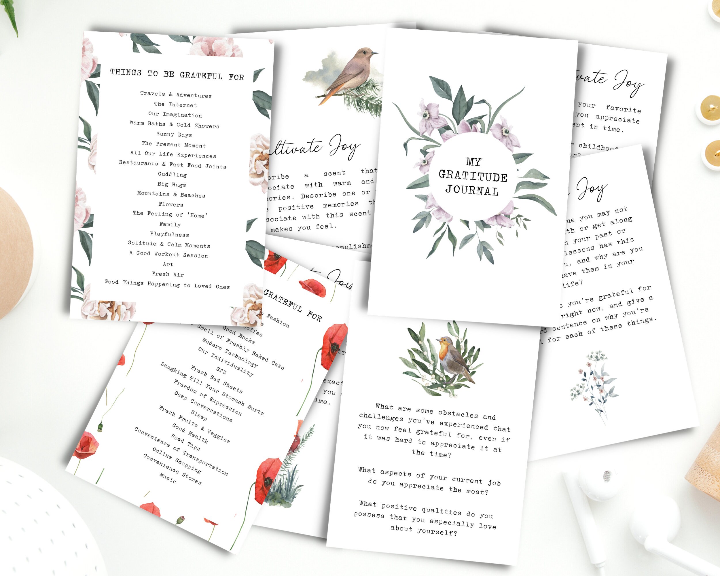 Gratitude Prompts, Gratitude Journal Prompts, Gratitude Printable, Joy ...