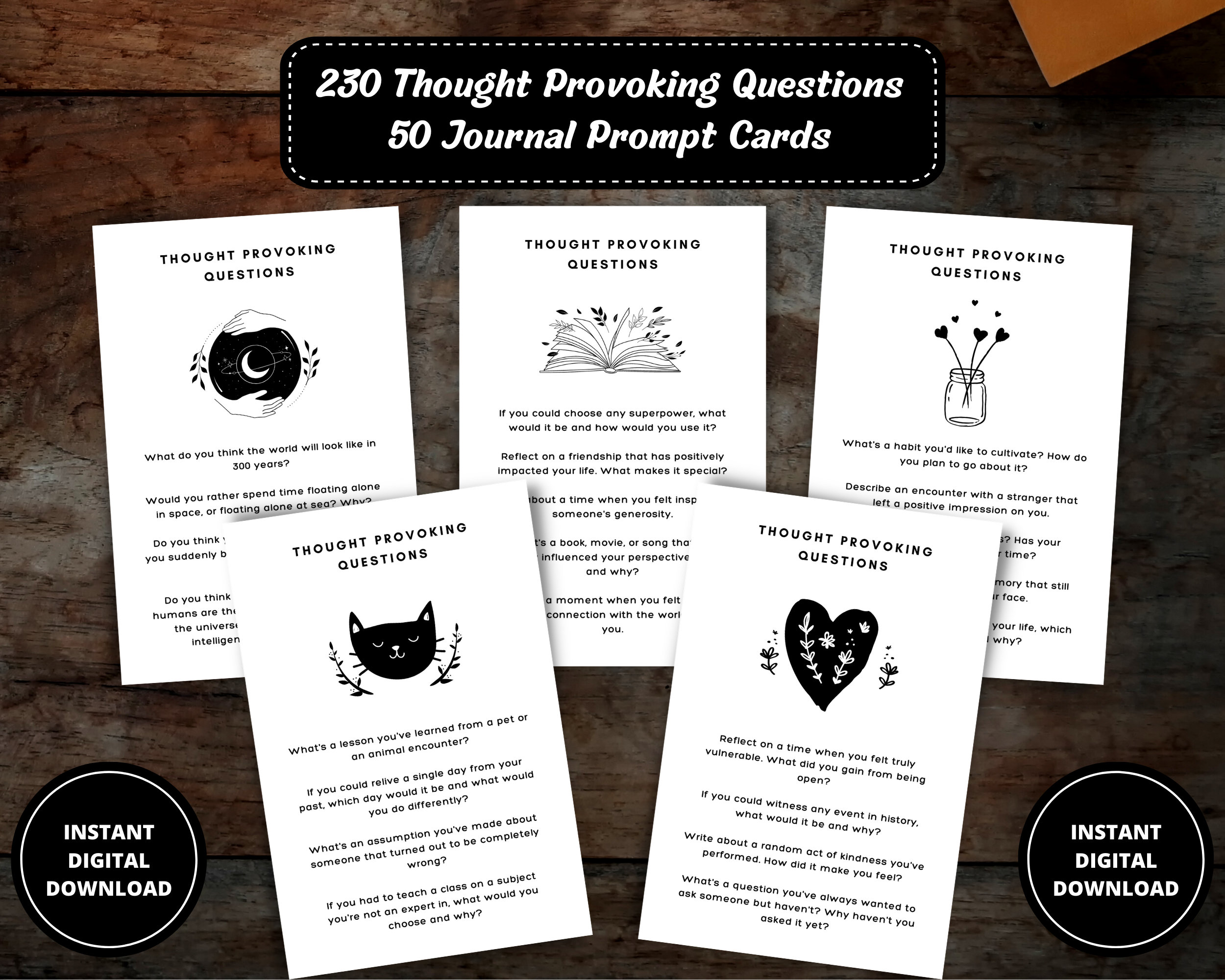 230 Thought Provoking Journal Prompts, Journaling Prompts, Question ...