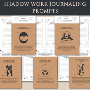 Shadow Work Journal, Digital Printable, Shadow Work Prompts, Book of ...