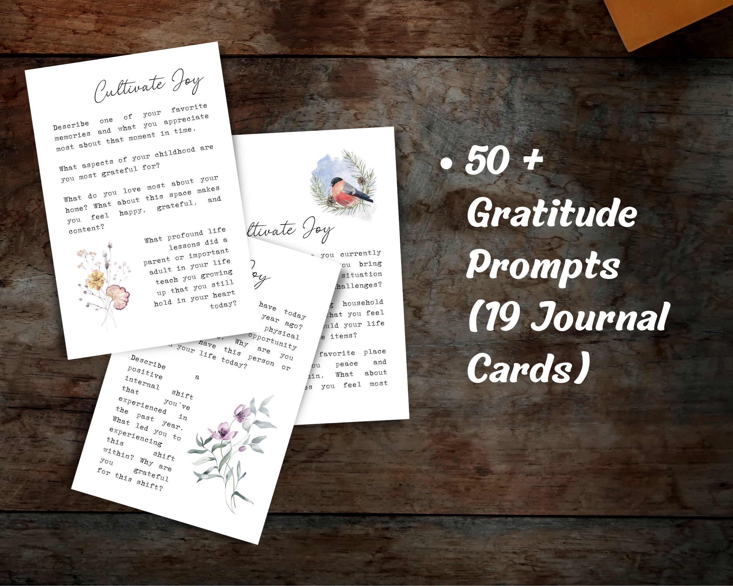 Gratitude Prompts, Gratitude Journal Prompts, Gratitude Printable, Joy ...