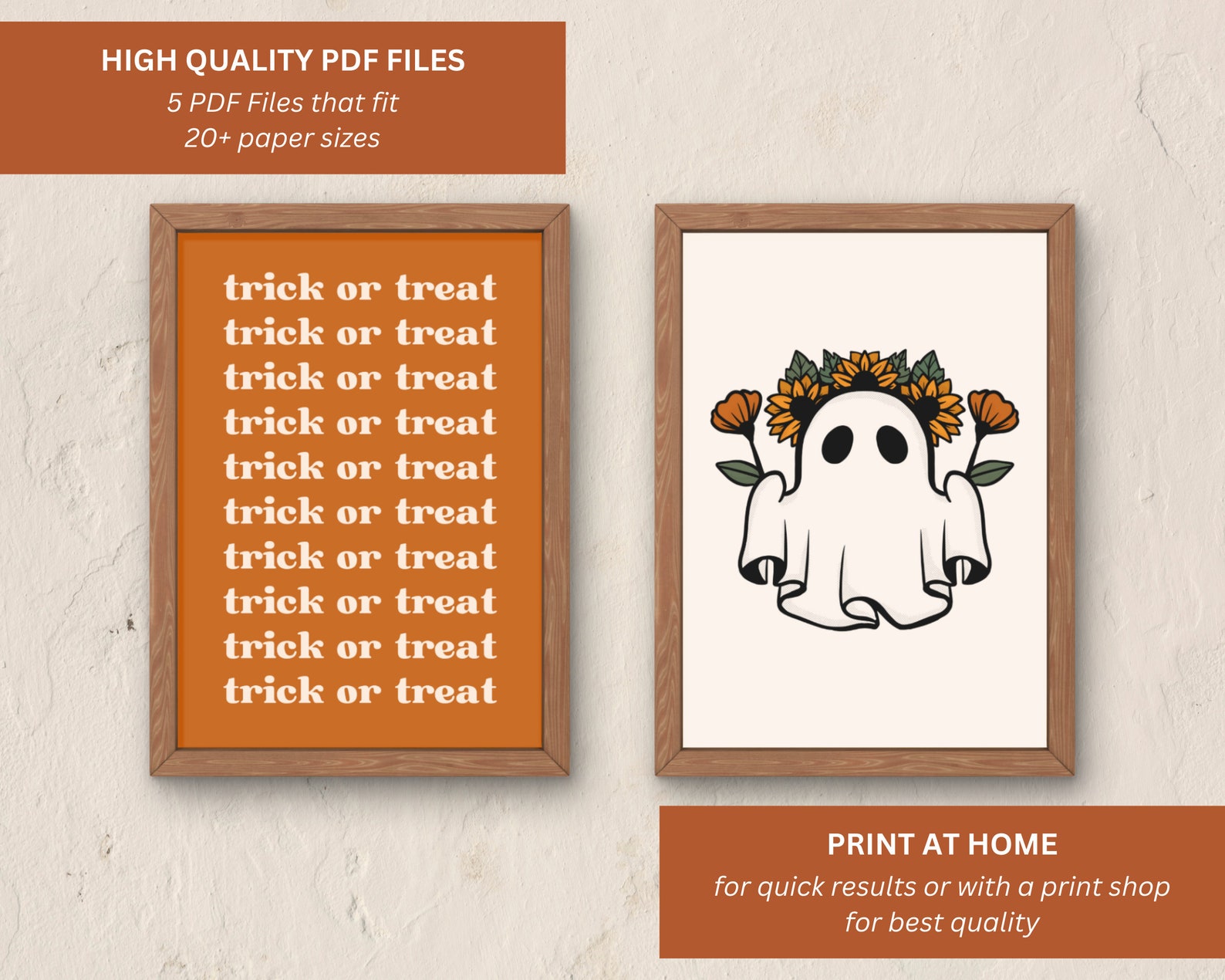 Halloween Gallery Wall Art Set of 10, Halloween Posters, Boho Halloween ...