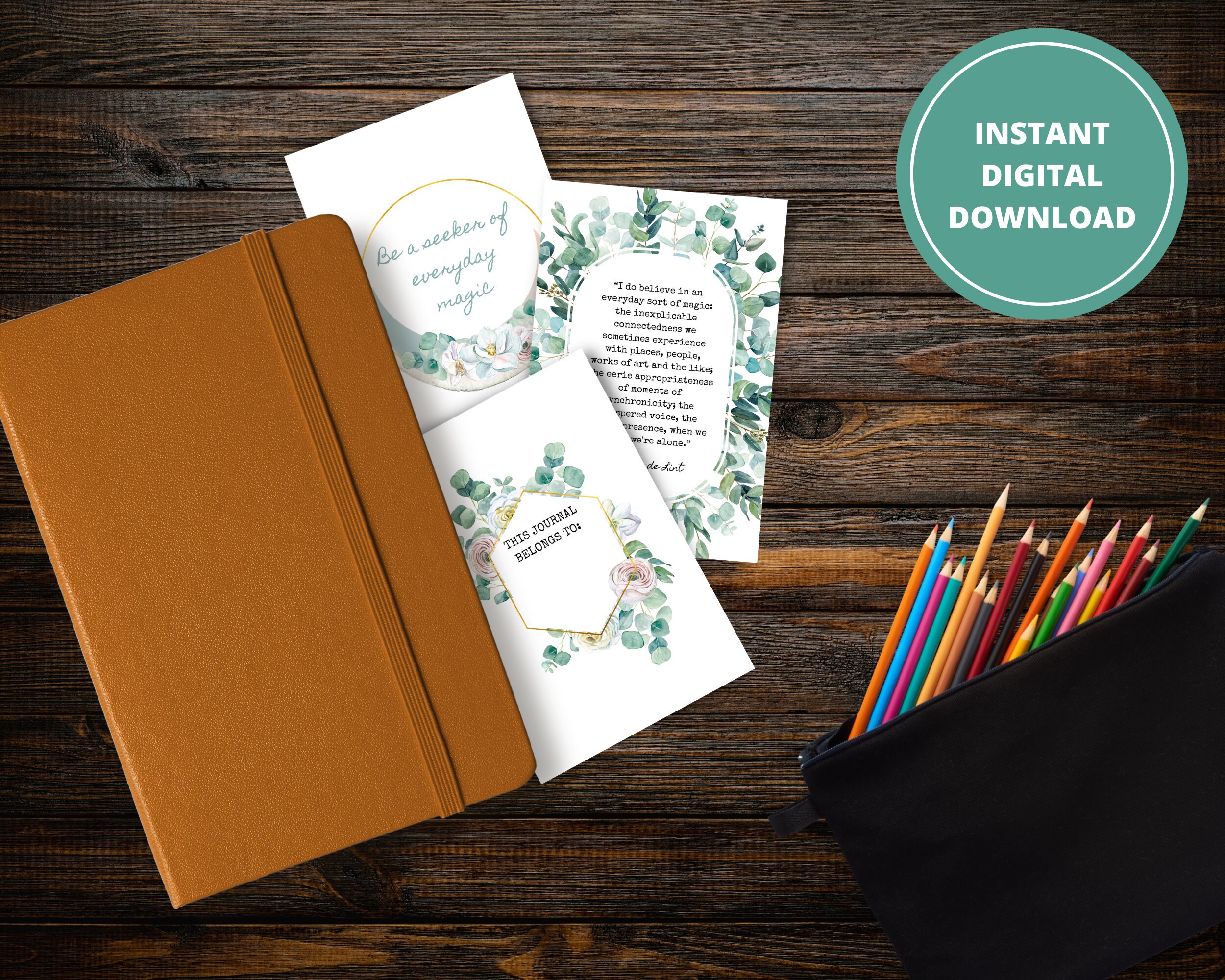 5 Minute Journal Prompt Cards, Daily Journal Prompts, Daily Routine ...