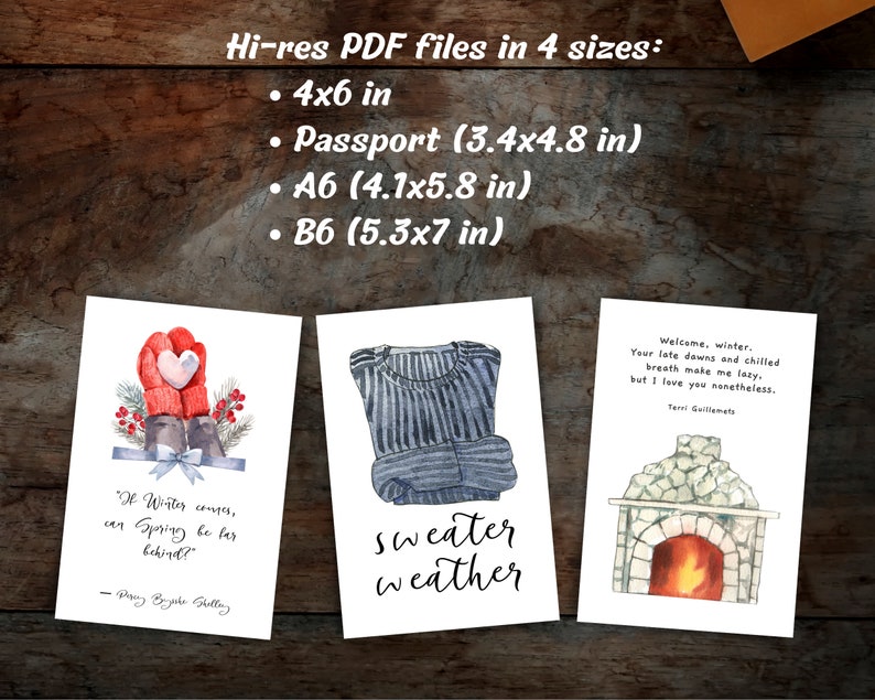 Winter Journal Prompt Cards Printable, Journal Prompts, Journaling ...