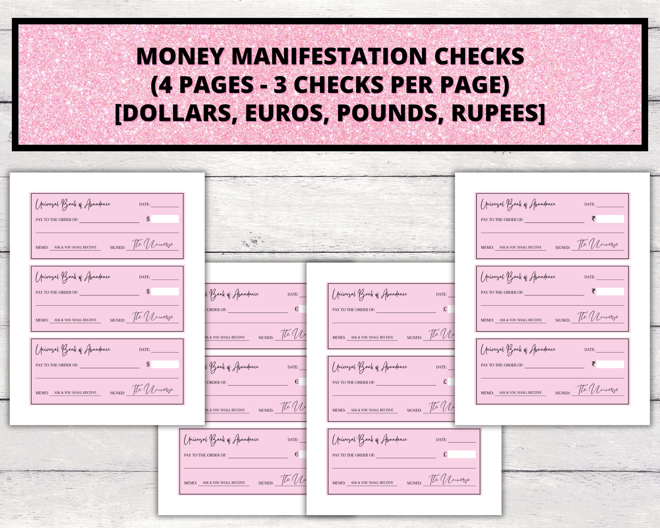 Vision Board Printables, Pink Aesthetic Vision Board Kit, Vision Board ...