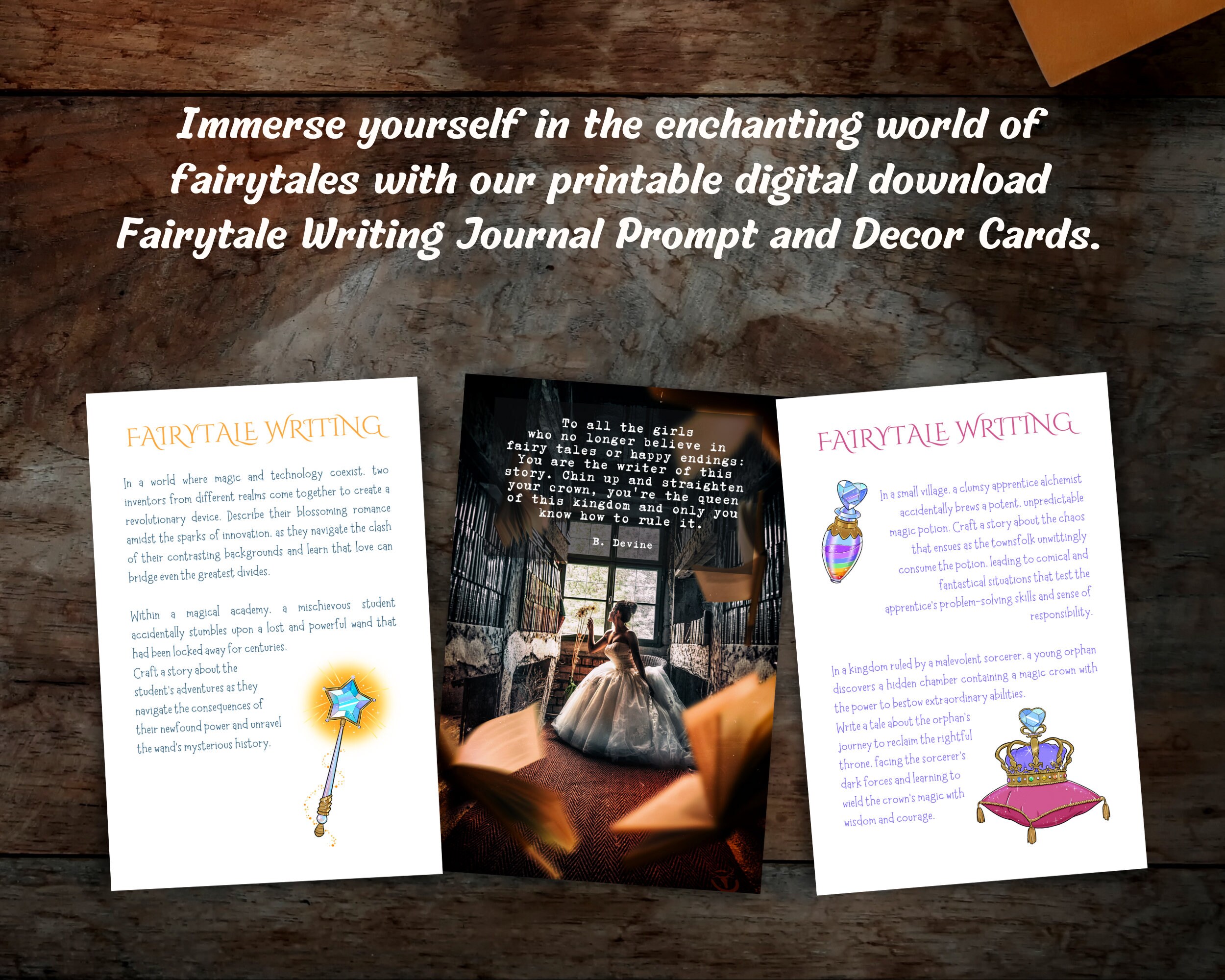 Fairy Tale Writing Prompts, Fairy Cards, Journal Prompts, Journaling ...