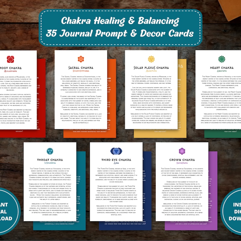 Rainbow Chakra Journal - Etsy