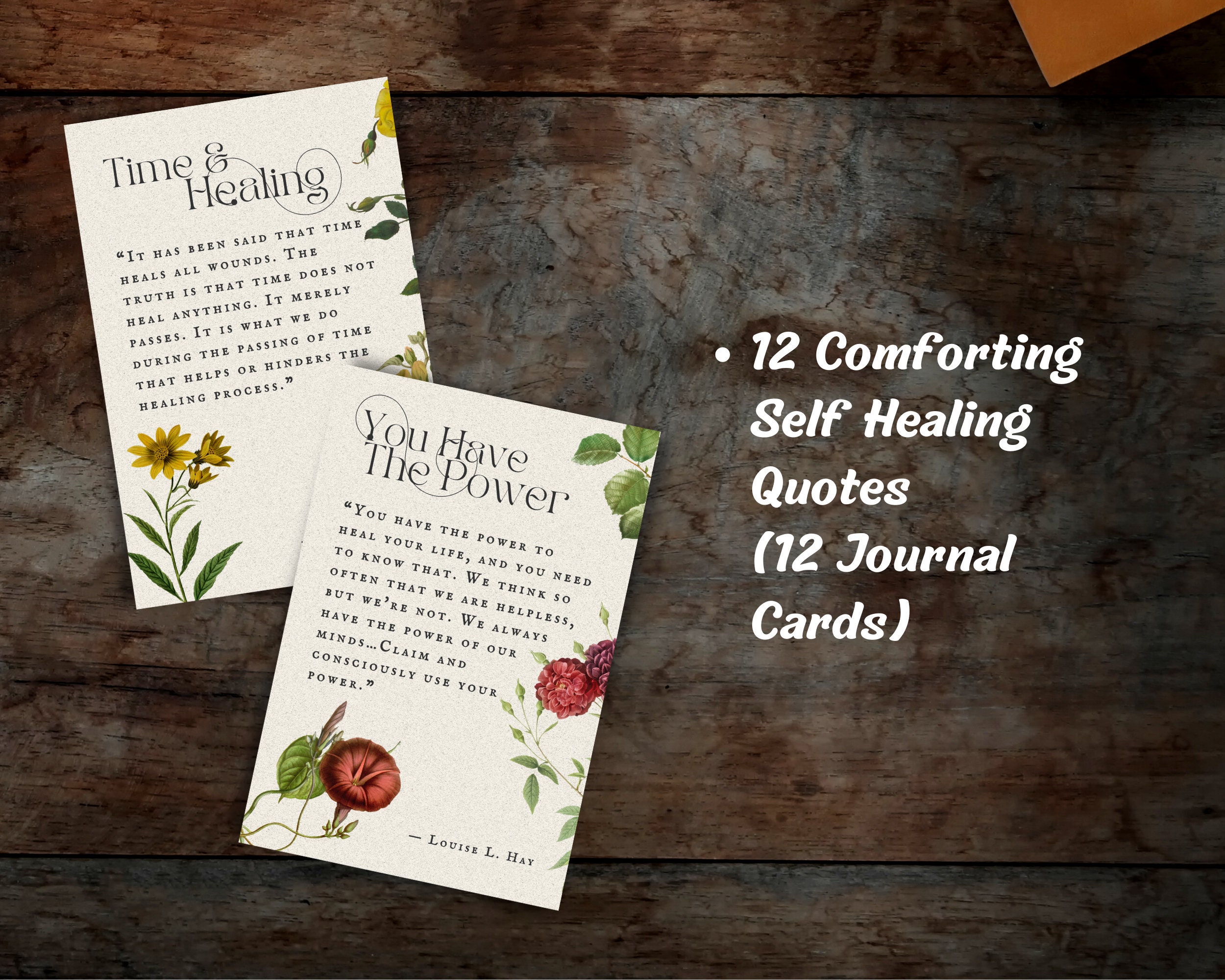 Self Healing Printable Journal Cards, Journal Prompts, Shadow Work ...