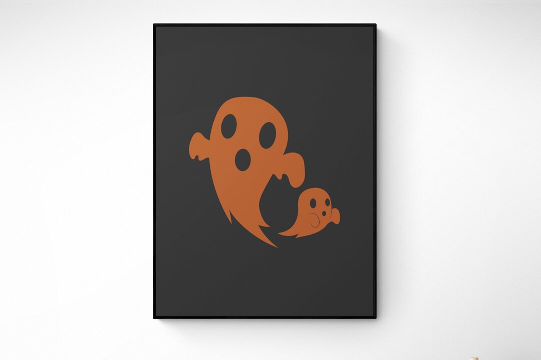 Cute Ghost, Ghost Printable, Halloween Poster, Halloween Artwork, Cute ...