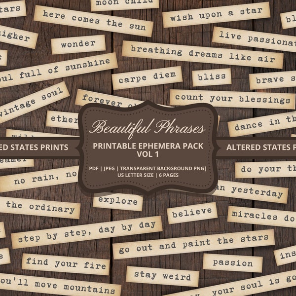 Decorative Words - Etsy