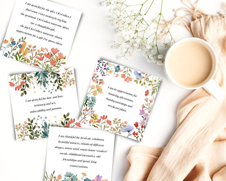 Gratitude Affirmation Cards, Daily Affirmations, Affirmation Stickers ...