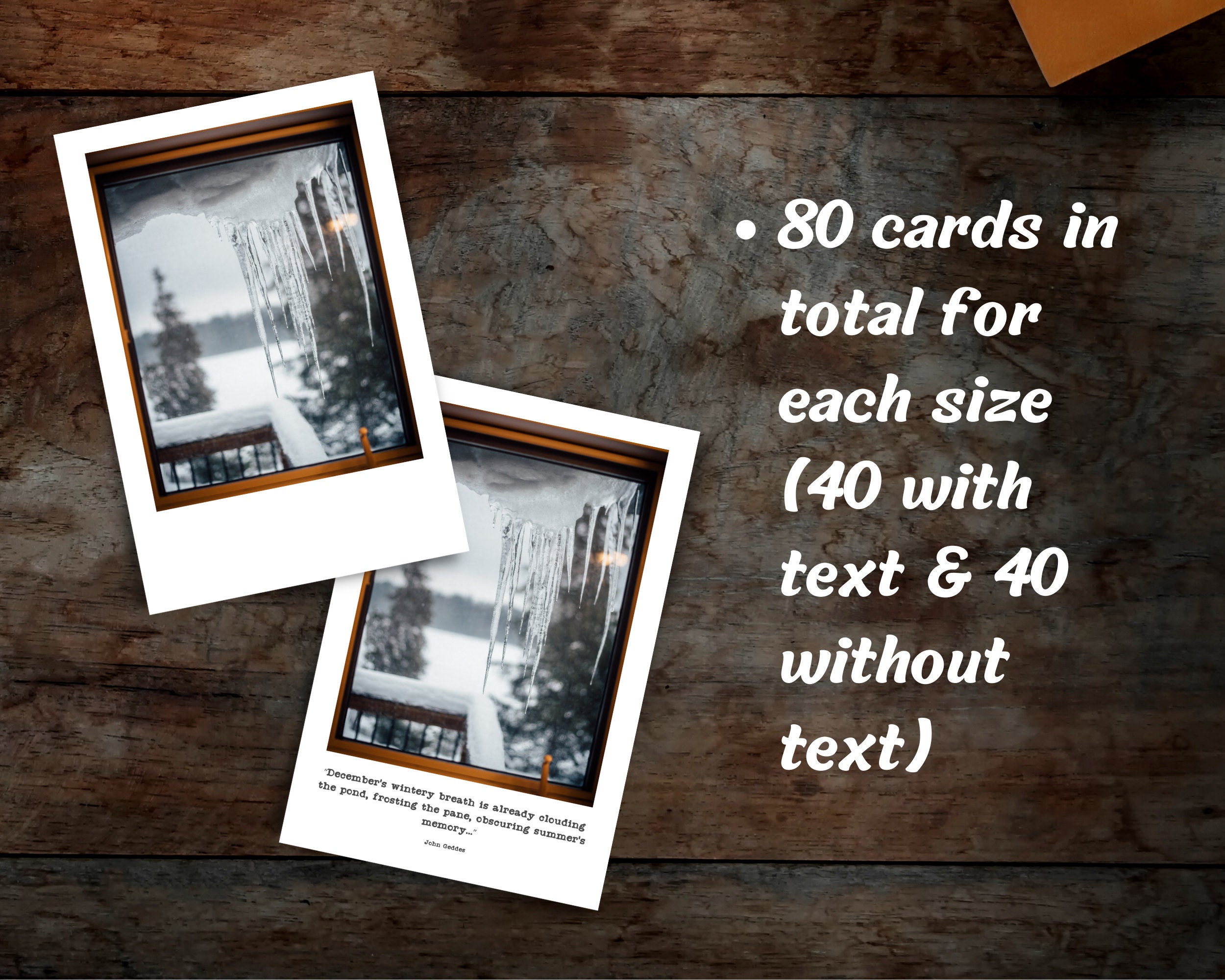 Winter Aesthetic Polaroids Vol 2, Winter Photography Polaroid Prints ...