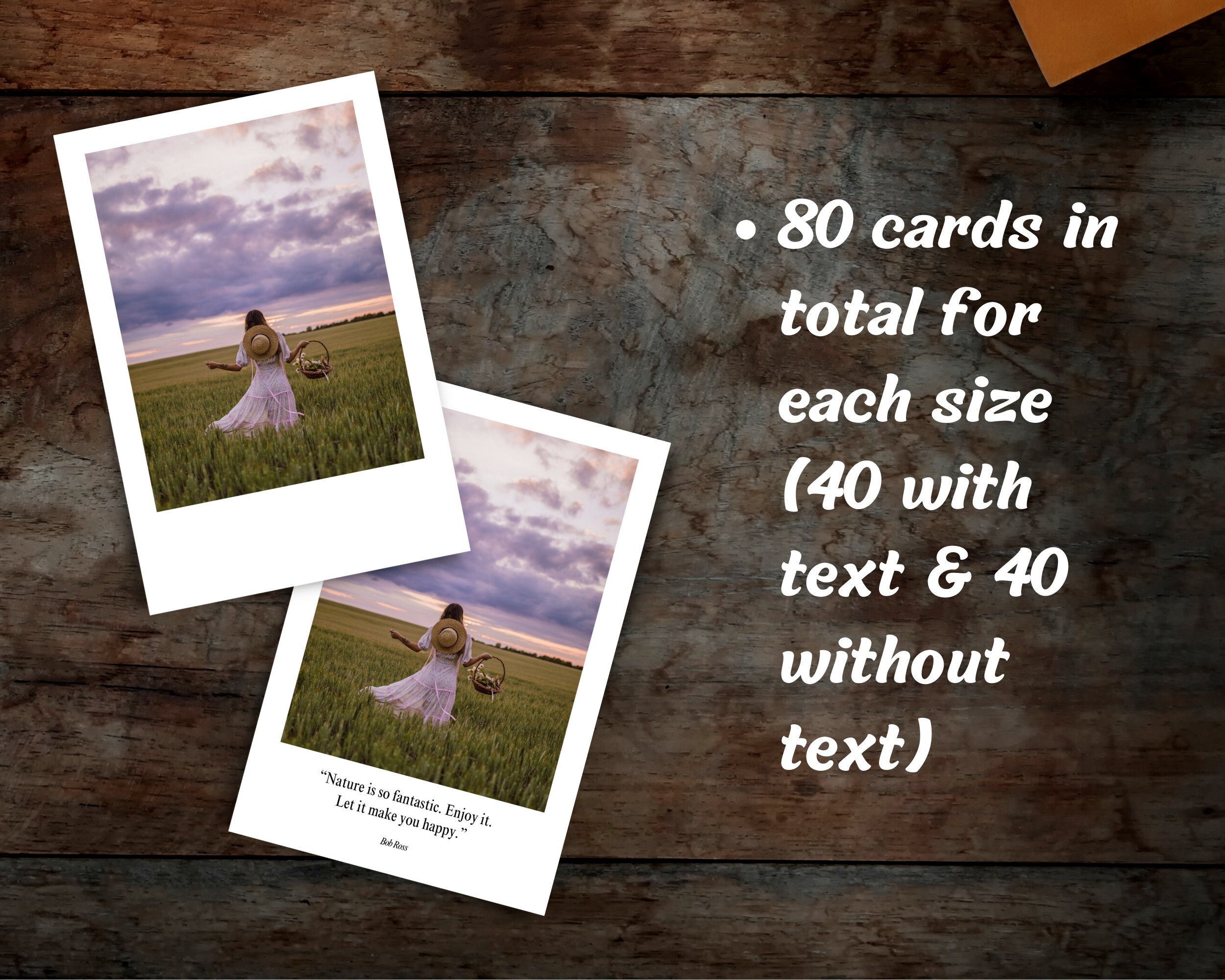 Cottagecore Journal Cards Cottage Core Polaroid Picture - Etsy