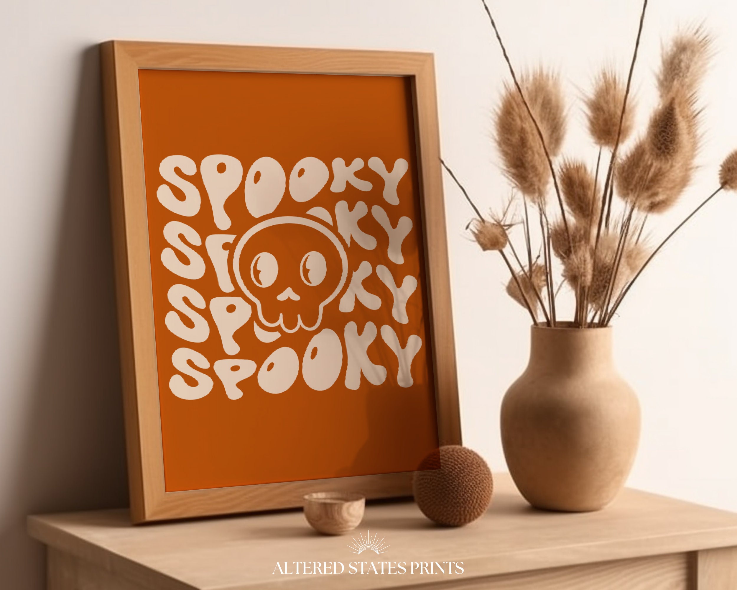 Halloween Gallery Wall Art Set of 10, Halloween Posters, Boho Halloween ...