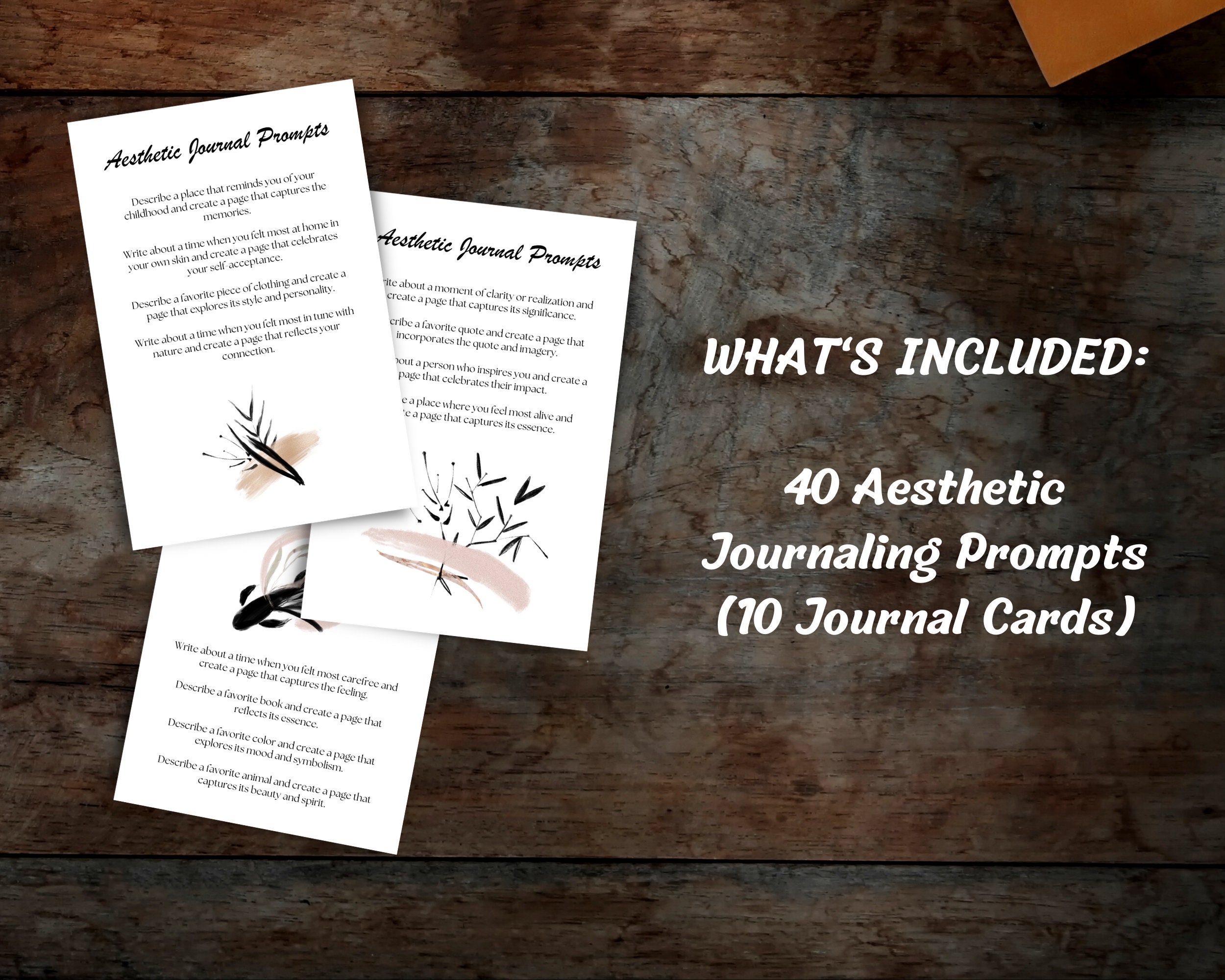 Aesthetic Journal Prompts, Journaling Prompts, Art Journal Kit ...