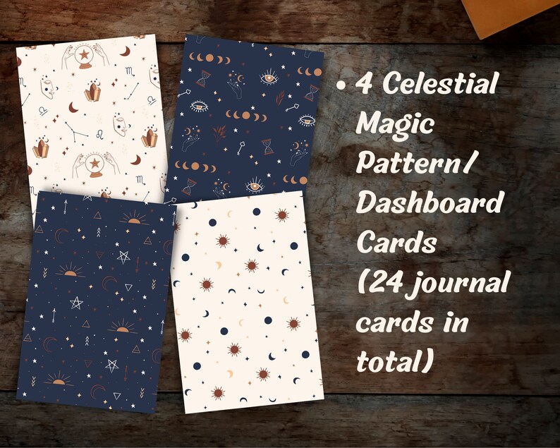 Celestial Magic Journal Prompt Cards, Journal Prompts, Journaling ...