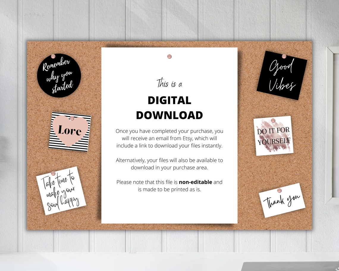 Vision Board Printable Girl Boss Vision Board Kit Law of | Etsy